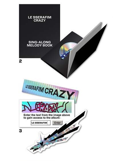 LE SSERAFIM 4th Mini Album – CRAZY - Comic-sería